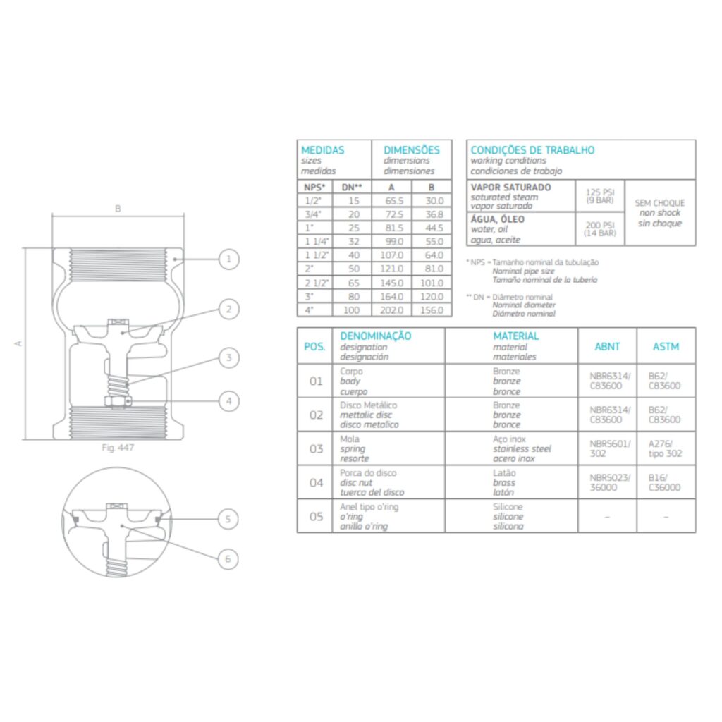 Válvula Retenção Vertical – Via Saneamento